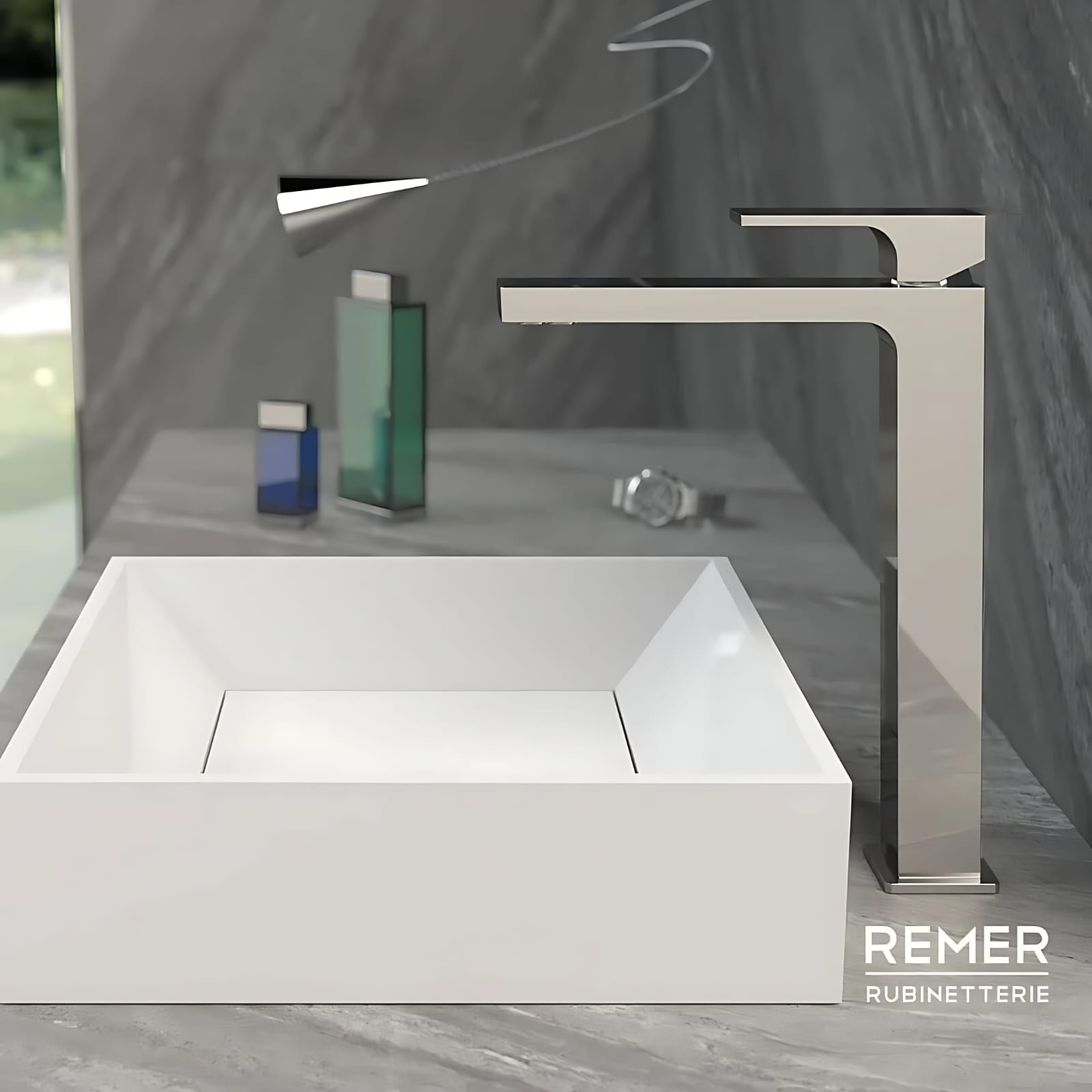 Monocomando Lavatorio Alto Absolute REMER MADE IN ITALY - VUOLE